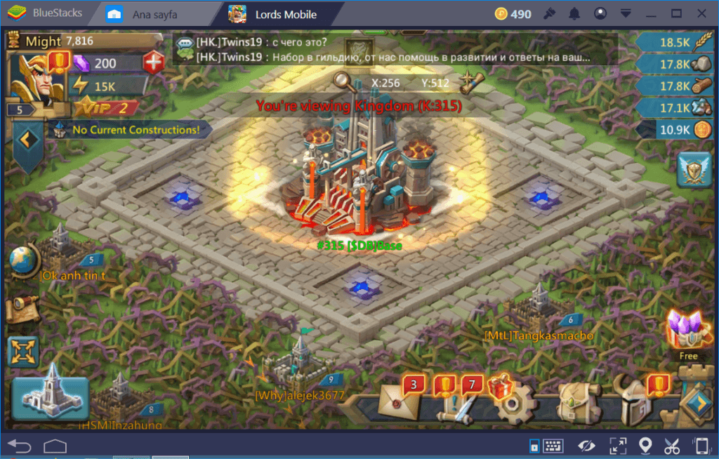 Lords Mobile: How to move your Kingdom to another Server? | BlueStacks