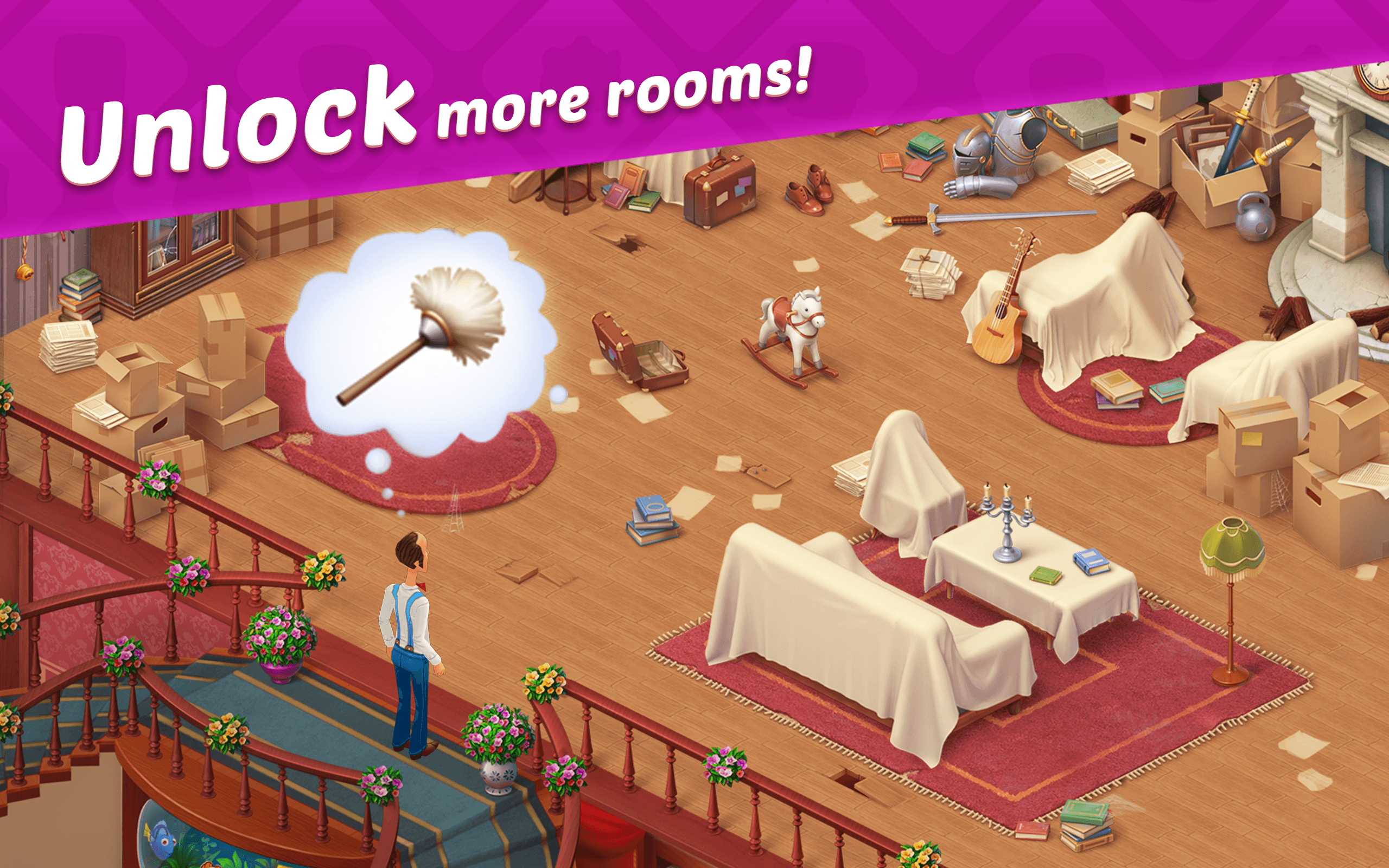 Jogue Homescapes no PC com BlueStacks