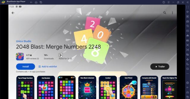 How to Play 2248: Number Puzzle 2048 on PC with BlueStacks