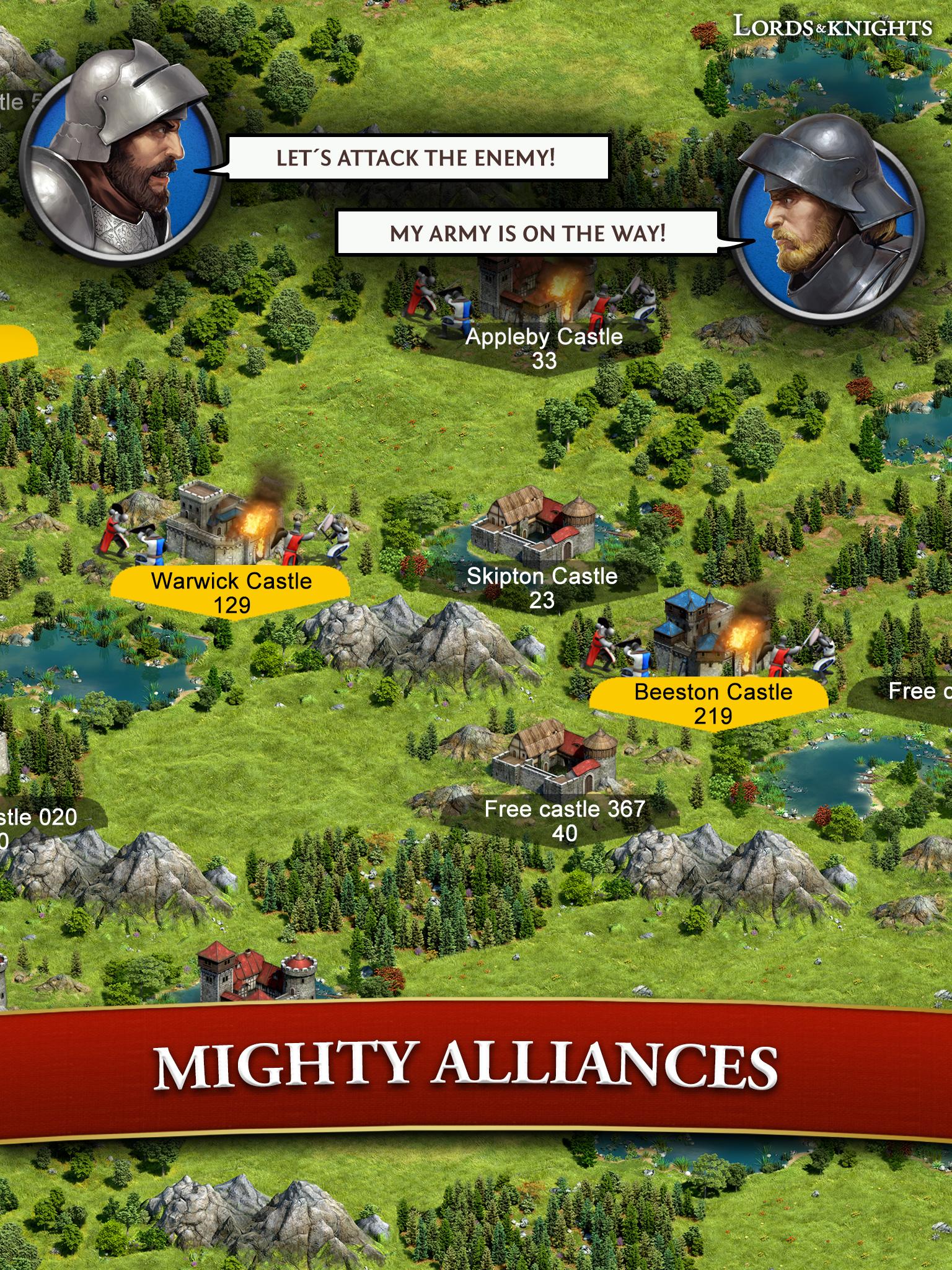 Download Lords & Knights – Strategy MMO on PC with BlueStacks