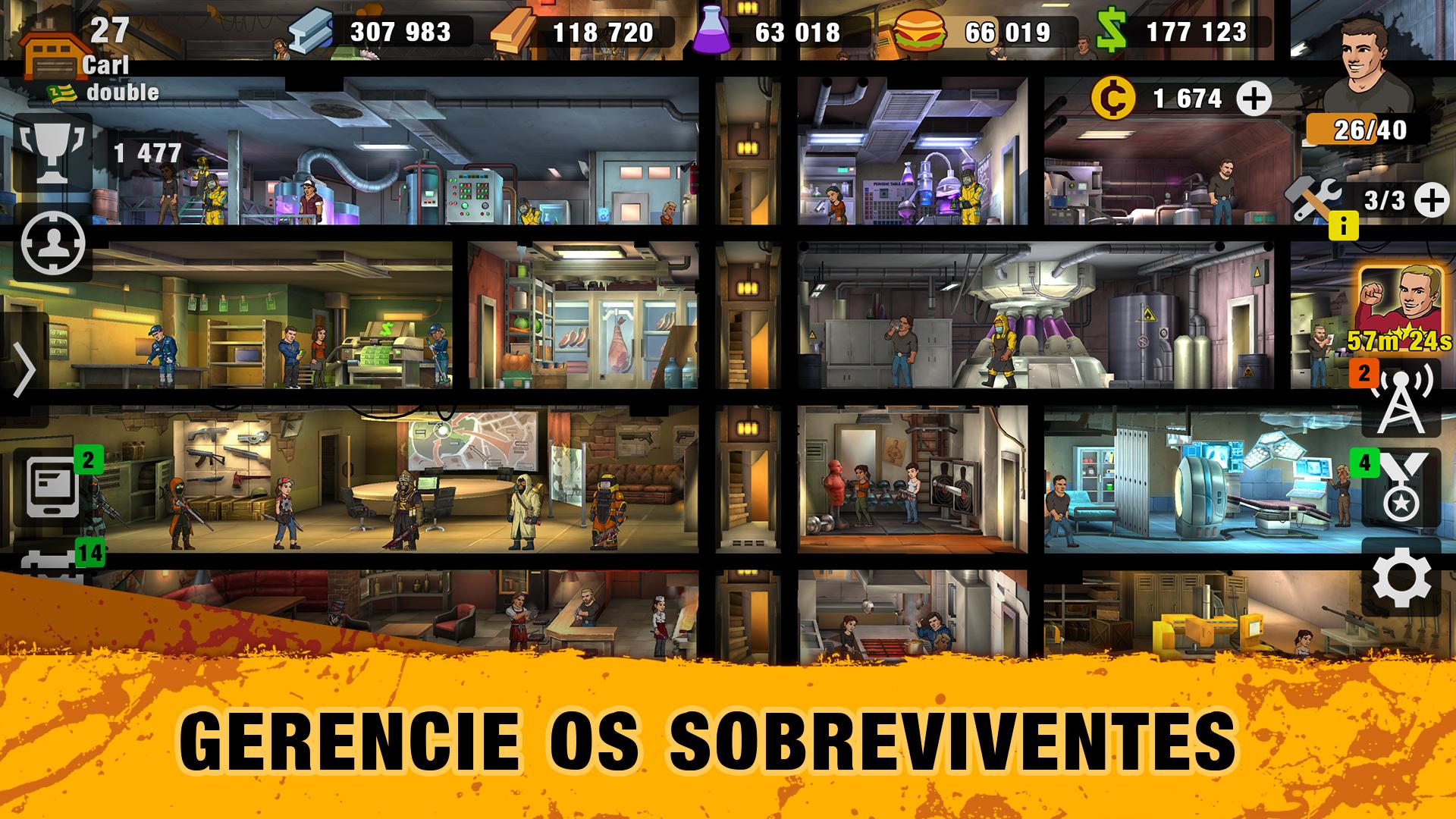 Baixe Zero City: Zombie Shelter Survival Simulator no PC com o BlueStacks