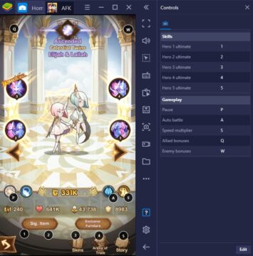Guide to AFK Arena's Raku and Peggy on BlueStacks