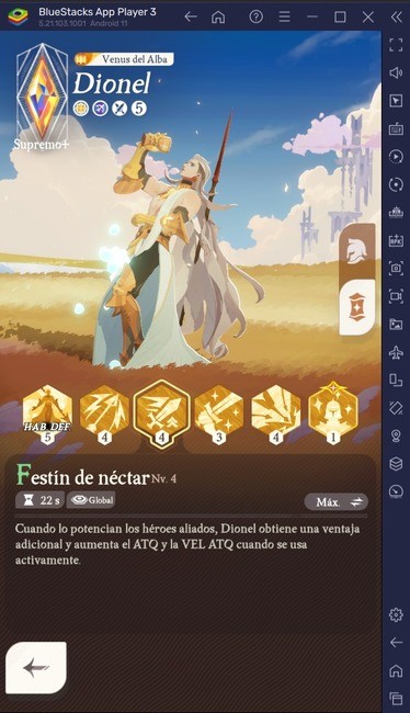 Guía de Dionel en AFK Journey: habilidades activas, habilidades EX y ...
