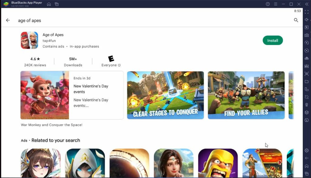 How to Play Age of Apes on Your PC or Mac with BlueStacks: Installation ...