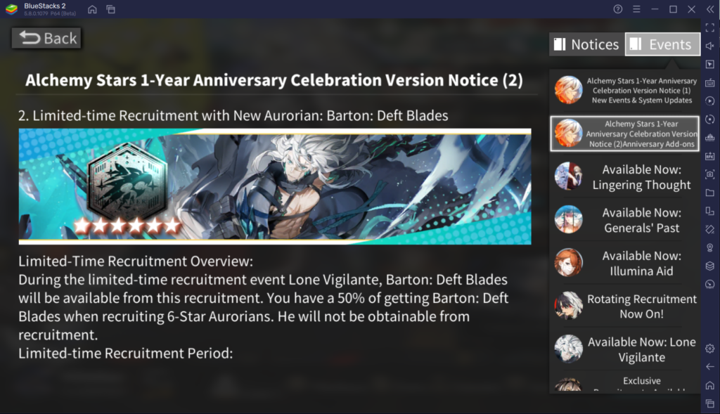 Alchemy Stars – Reinhardt, Barton: Deft Blades, and Vice: Keen Sight ...