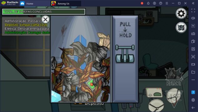 Aprendendo a realizar as tarefas do mapa Skeld do Among Us | BlueStacks