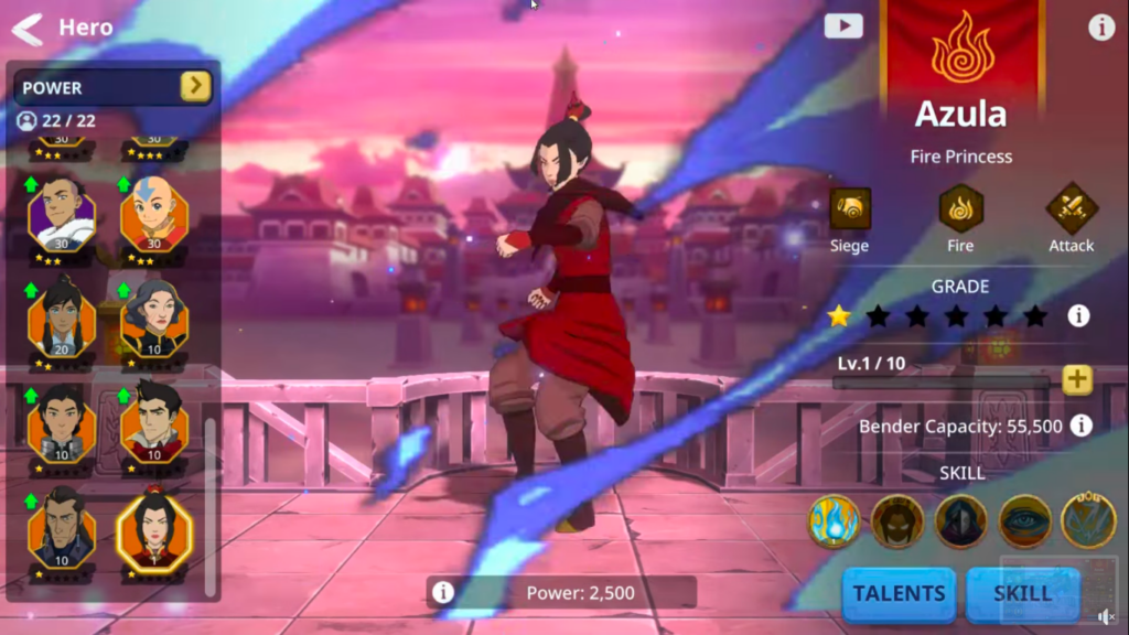 Avatar: Realms Collide: 아줄라(Azula) 최적 빌드 가이드 | BlueStacks