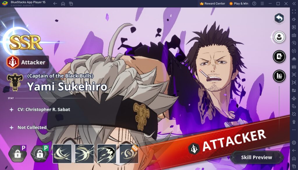 Black Clover M – Yami Sukehiro Skills, Stats, Gear Sets, and Team ...
