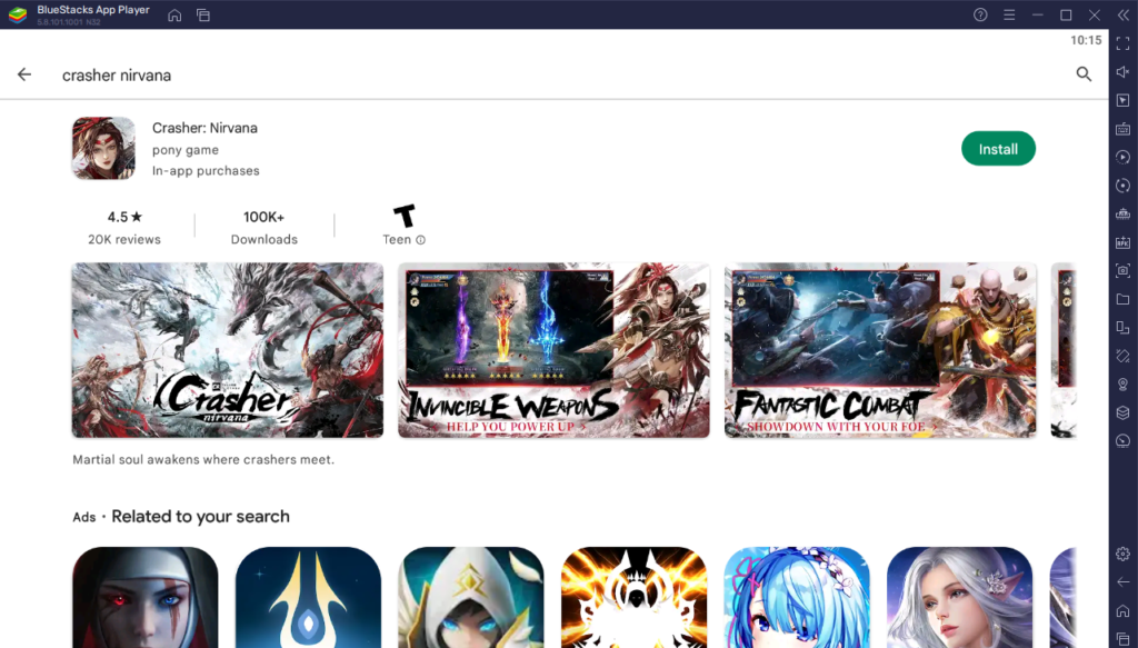 How to Install and Play Crasher: Nirvana on PC with BlueStacks