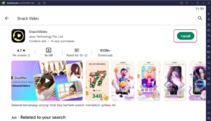 Cara Menggunakan SnackVideo, Di PC Dengan BlueStacks
