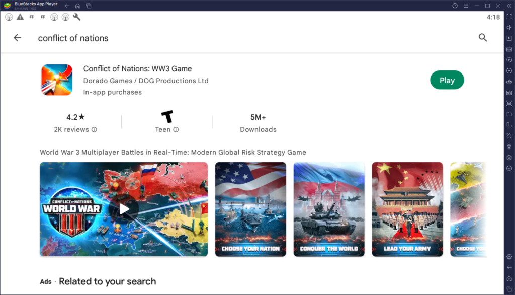 How to Play Conflict of Nations: World War 3 on PC With BlueStacks