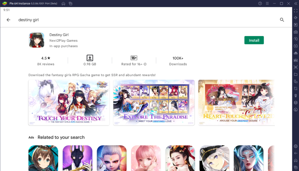 How to Install Destiny Girl on PC or Mac with BlueStacks | BlueStacks