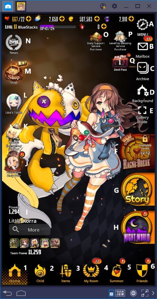 Beginner’s Guide for Destiny Child—What do all These Buttons Do ...