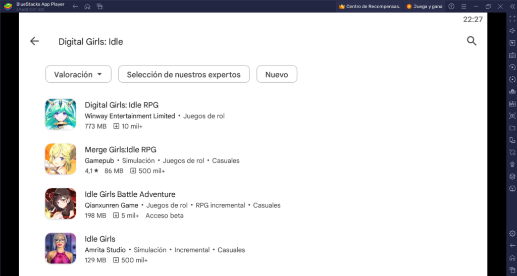 Cómo jugar Digital Girls: Idle RPG en PC con BlueStacks