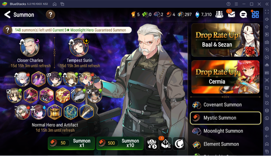 Epic Seven - Closer Charles, Summertime Iseria, and Summer Special Side ...