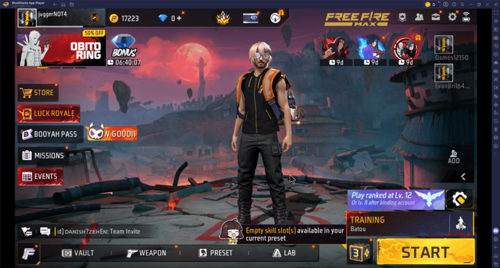 Jogue Free Fire MAX a 240 FPS no BlueStacks com o novo suporte x86