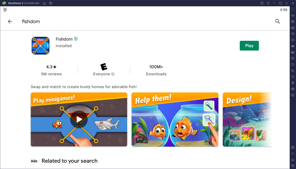 How to Play Fishdom on PC with BlueStacks