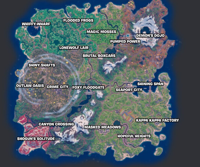 Fortnite Mobile Battle Royale Map Guide – All Locations, NPCs, and ...