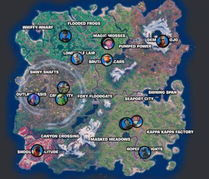 Fortnite Mobile Battle Royale Map Guide – All Locations, NPCs, and ...