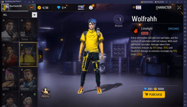 Garena Free Fire - Complete Character Guide | BlueStacks