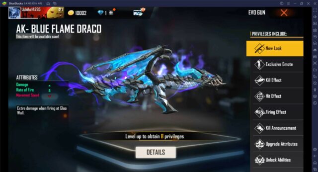 Free Fire Gun Skin Guide: Blue Draco Burns the Pumpkin Flames | BlueStacks