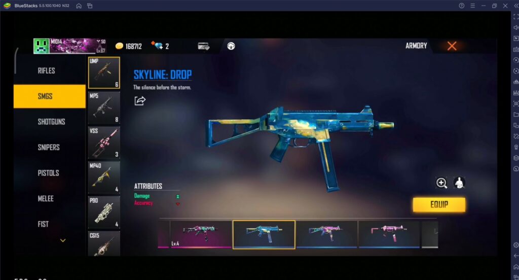 Free Fire UMP Skin Guide: Gators Papercut vs Art of War vs Booyah Day ...