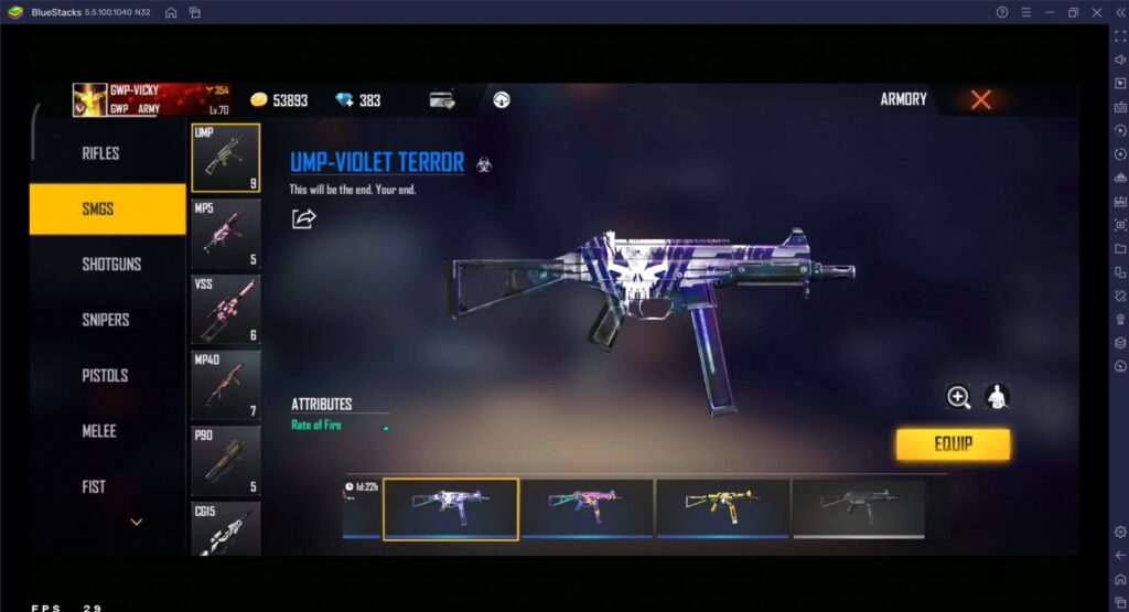 Free Fire UMP Skin Guide: Gators Papercut vs Art of War vs Booyah Day ...