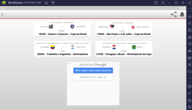 Como Usar o App Futebol da Hora no PC com BlueStacks