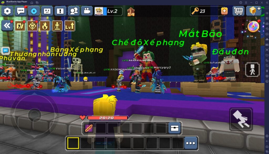 Trải nghiệm game thế giới mở Garena Blockman GO trên PC với BlueStacks
