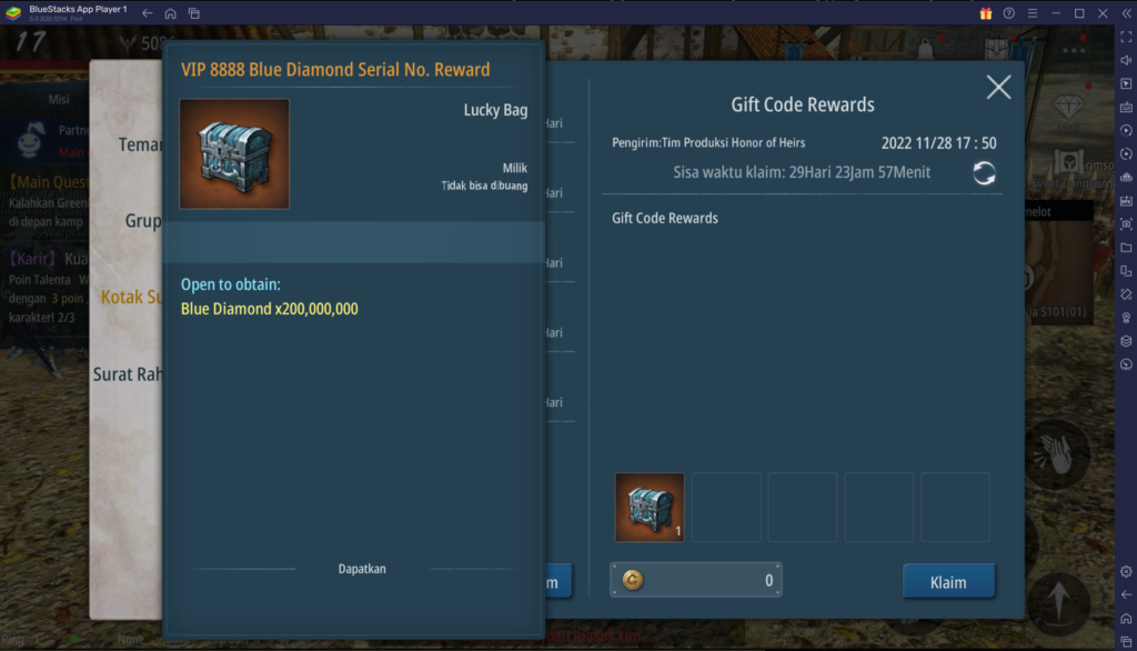 Gift Code Spesial Dari Honor of Heirs Untuk Para Pemain Pemula ...