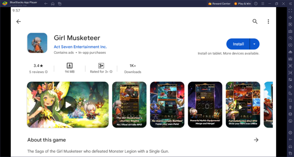 How to Play Girl Musketeer on PC with BlueStacks