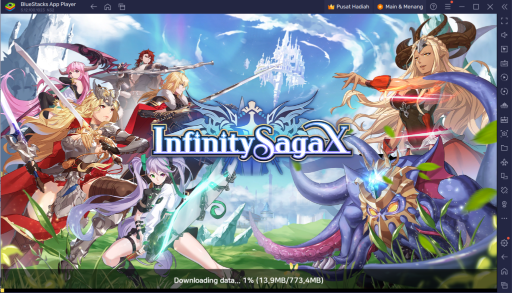Panduan Memainkan Game Infinity Saga X di PC Dengan BlueStacks