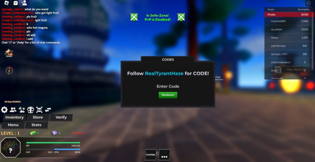 Haze Piece – All Working Redeem Codes January 2026 | BlueStacks