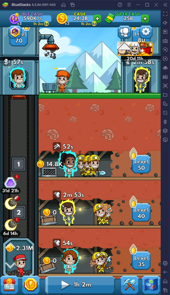 Tips and Tricks to Upgrading Your Mine in Idle Miner Tycoon | BlueStacks