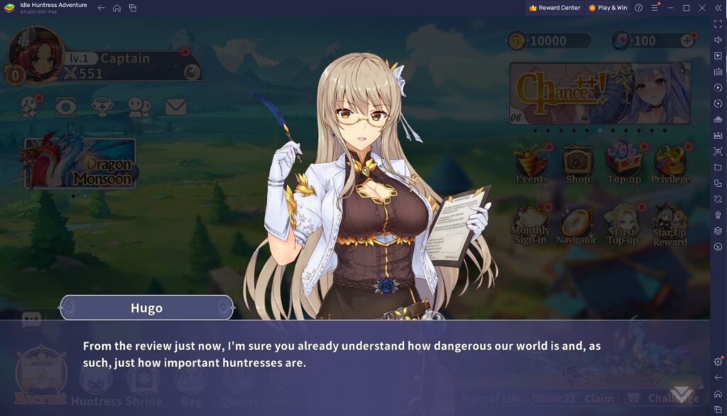 Wie man Idle Huntress: Adventure auf dem PC mit BlueStacks spielt