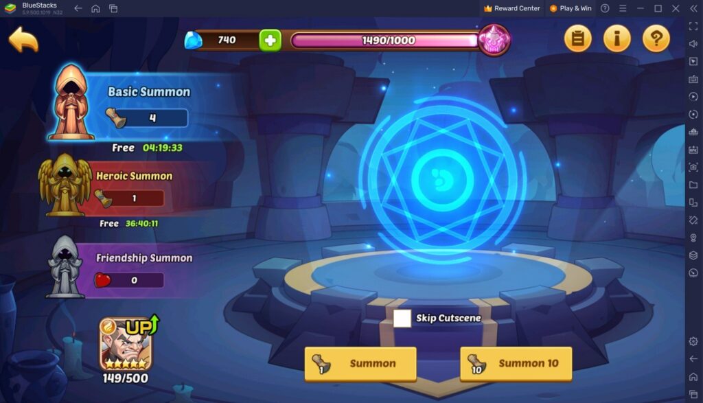 Idle Heroes - Neuer Held Vulkan, Kristallpalast-Event und Punkte-Meilenstein-Event | BlueStacks