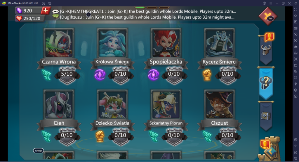 Lords Mobile Jak odblokować nowe postacie i szybko je rozwijać | BlueStacks