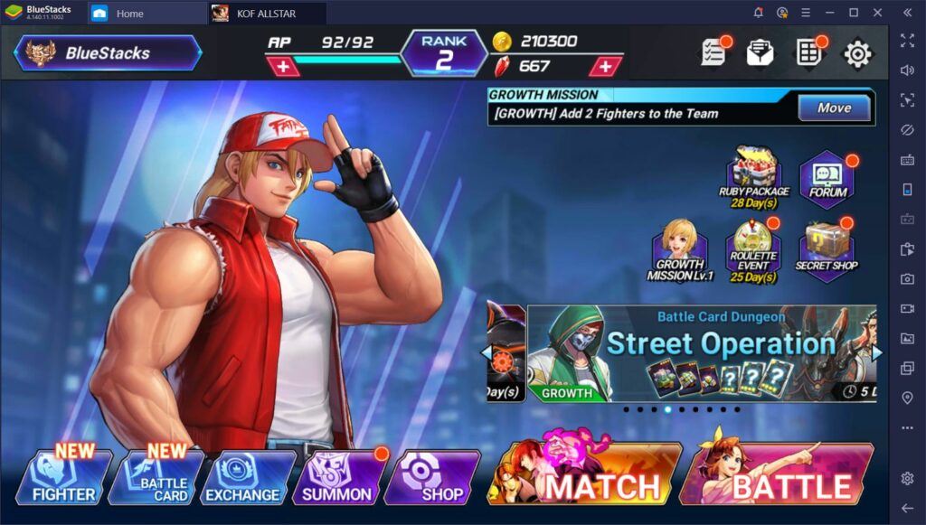 BlueStacks Kullanarak King of Fighters ALLSTAR PC’den Oynamak