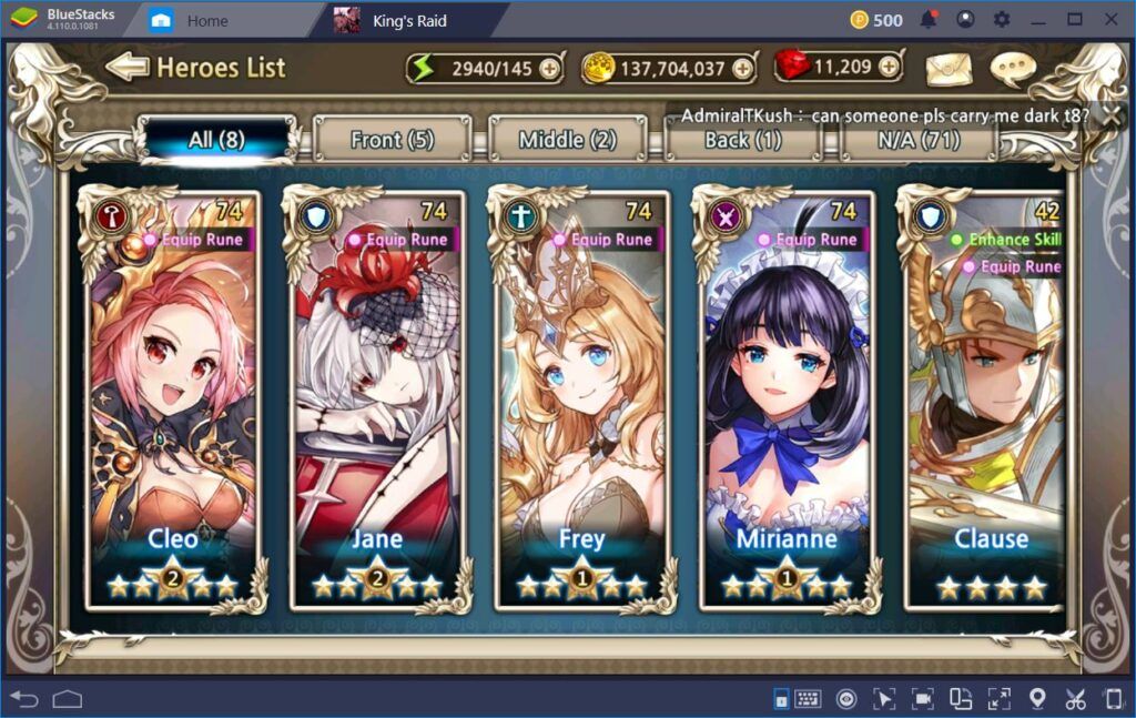 King's Raid: How to Build the Best Team | BlueStacks