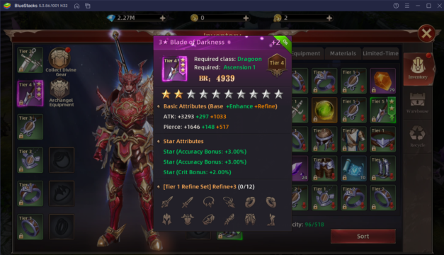 League of Angels: Chaos Character Upgrade Guide | BlueStacks