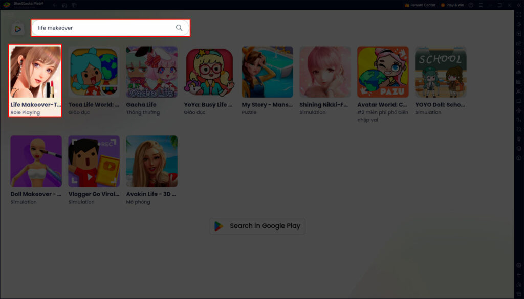 Đắm chìm trong thế giới mộng ảo Life Makeover trên PC cùng BlueStacks