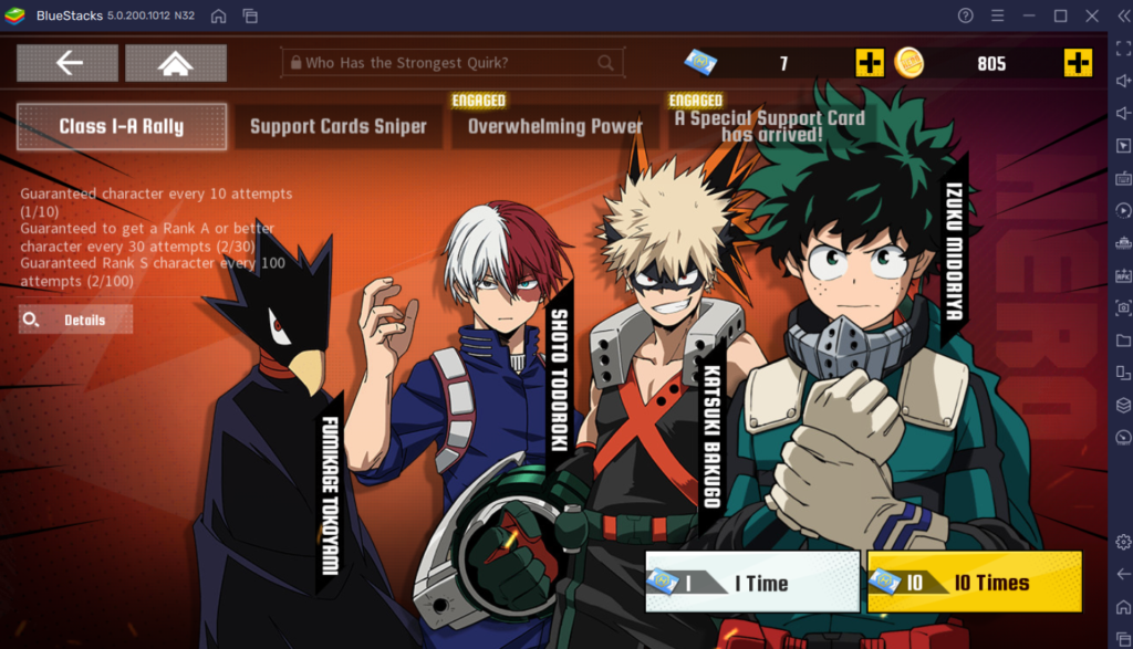 My Hero Academia: The Strongest Hero - Guia de Reroll | BlueStacks