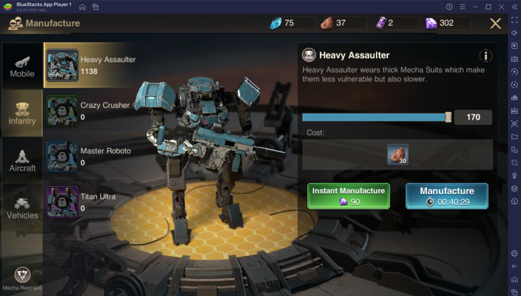How to Upgrade Heroes and Mechas in Marsaction: Infinite Ambition ...