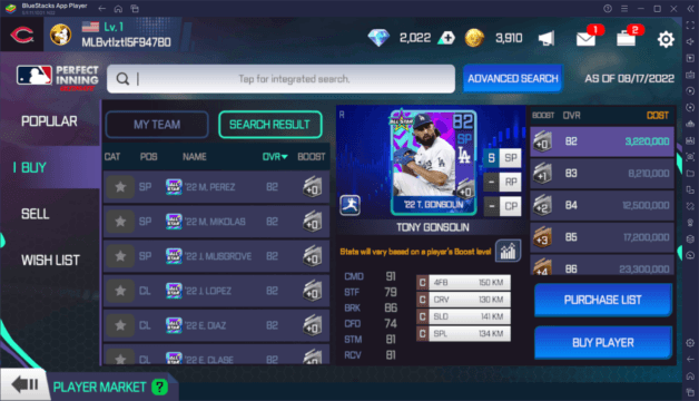 The Best Pitchers and Batters in MLB Perfect Inning: Ultimate (Updated ...