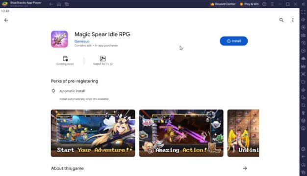 How to Play Magic Spear Idle RPG on PC or Mac with BlueStacks