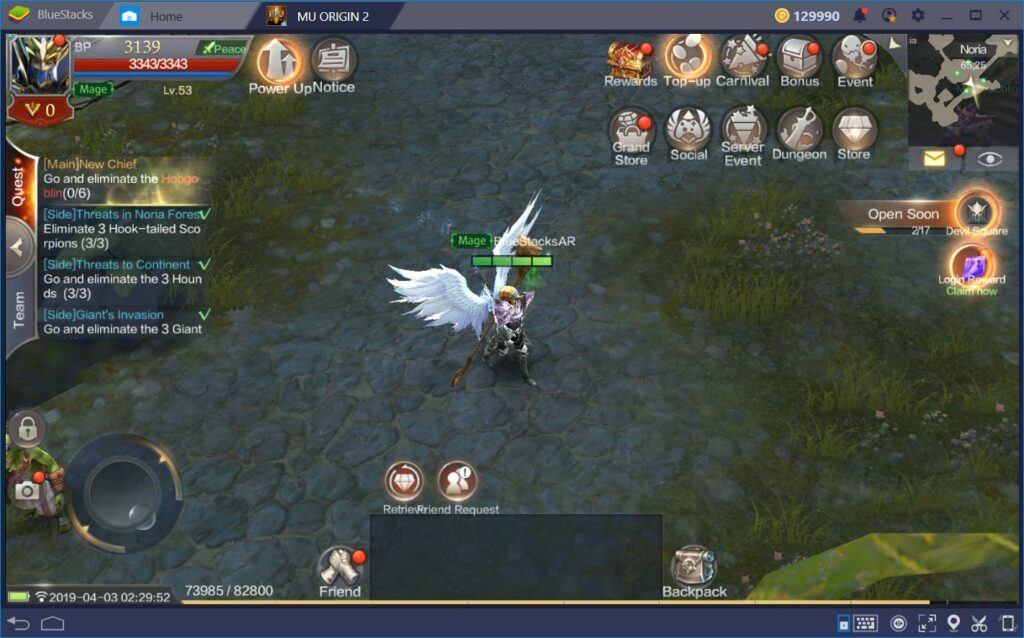 BlueStacks Usage Guide for MU Origin 2 | BlueStacks