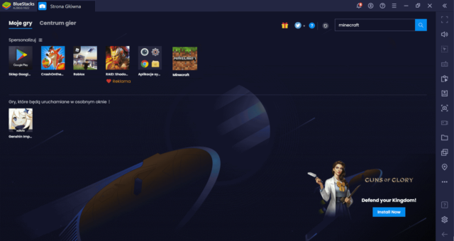 Jak grać w Minecraft na PC z BlueStacks