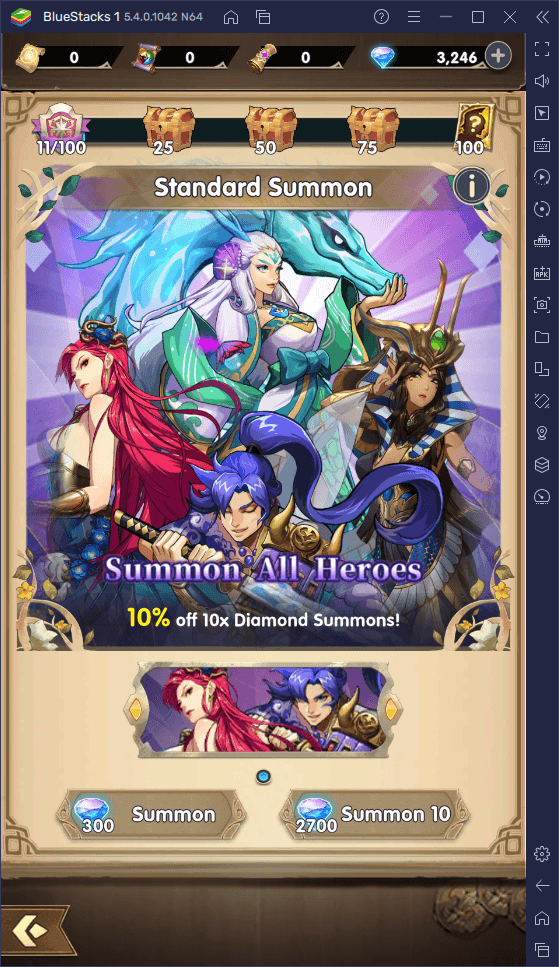 Mythic Heroes Reroll Guide - How to Get the Best Characters From the Start | BlueStacks