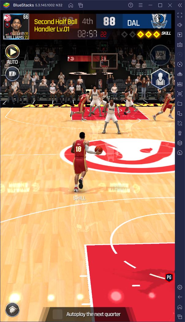 Sfrutta gli strumenti di BlueStacks per giocare al meglio il nuovo NBA ...