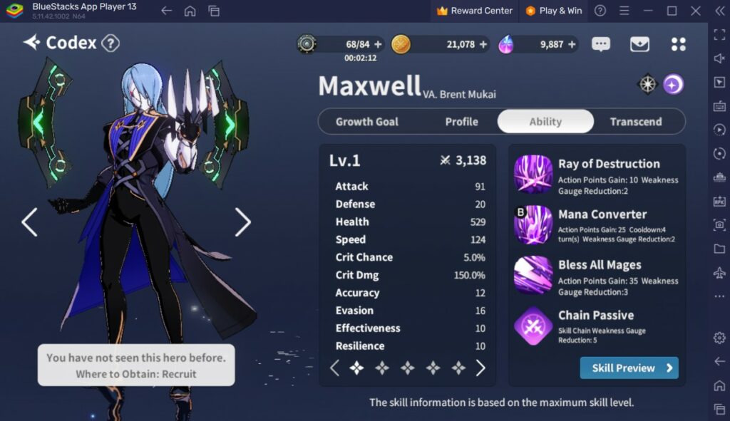 Outerplane – Maxwell Character Guide | BlueStacks